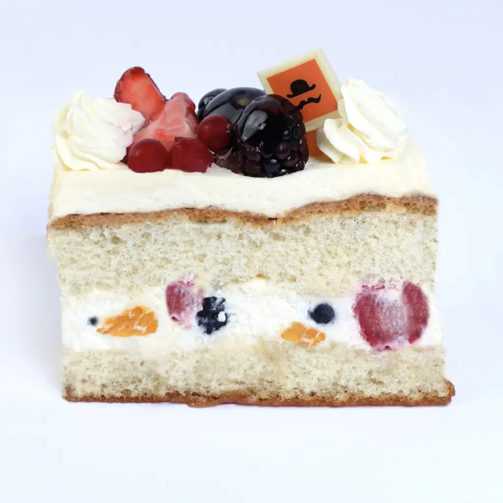 Fresh Creme Gateau slice Pack of 12 - Belgique Patisserie